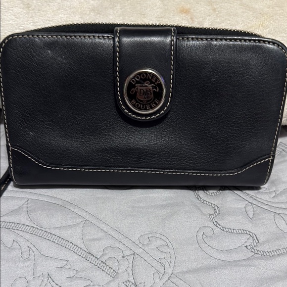 Dooney & Bourke | Bags | Dooney Bourke Black Leather Wallet | Poshmark